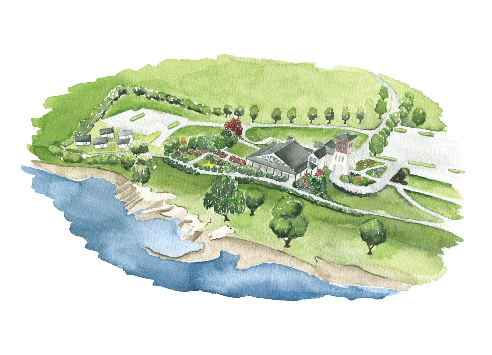 The Campus and Scenery - Sally Port View